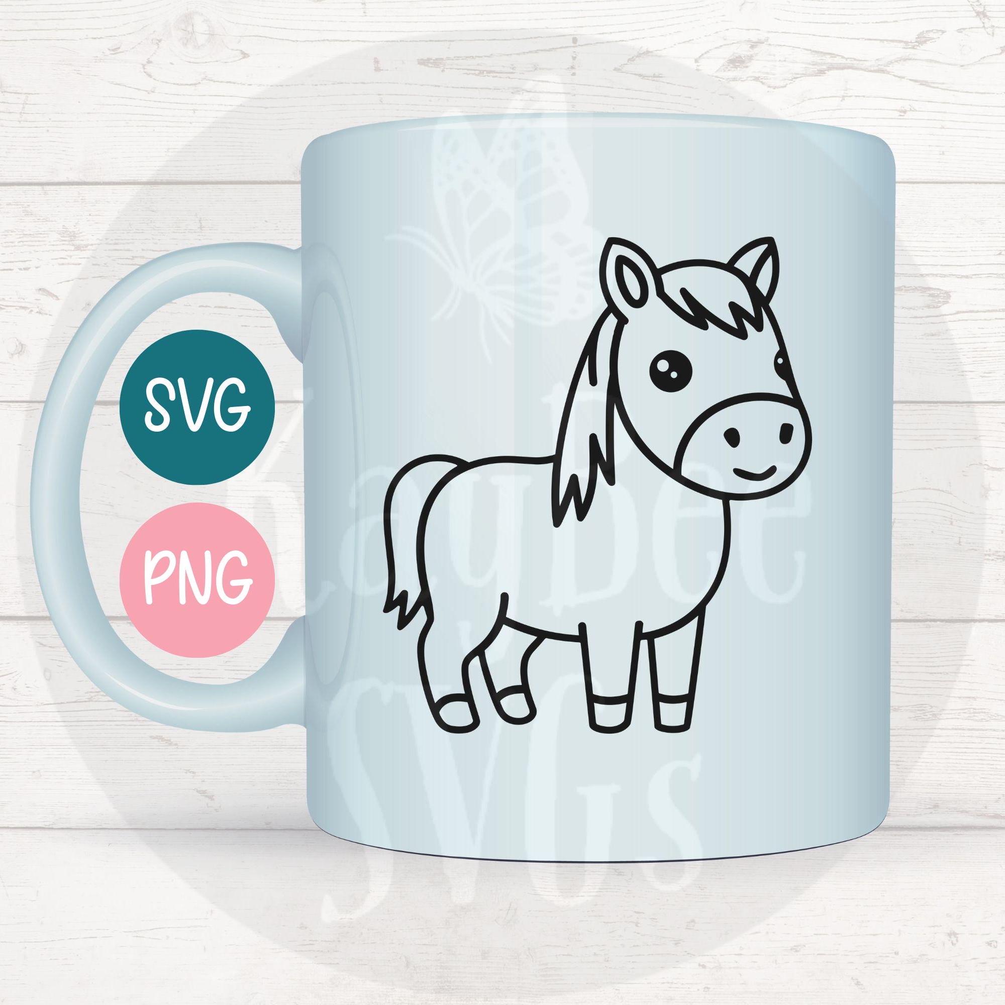 Cartoon Horse Clipart, Pony SVG, Farm Animal Art (digital Download) - Etsy