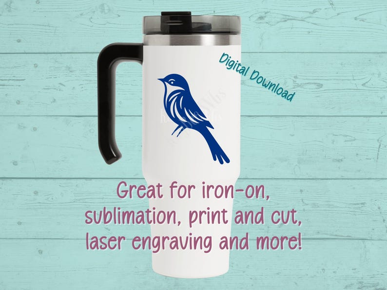 Bluebird Silhouette SVG PNG Clipart Cut Files for Cricut, Laser ...