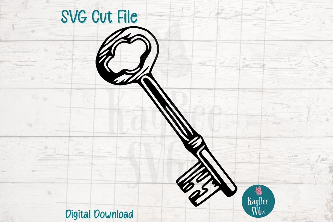 Skeleton Key SVG Cut File for Cricut, Silhouette, Digital Download ...