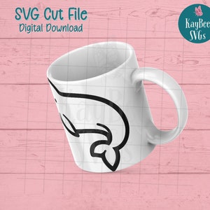 Beluga Whale SVG Digital Cut File for Cricut, Silhouette, Engraving ...
