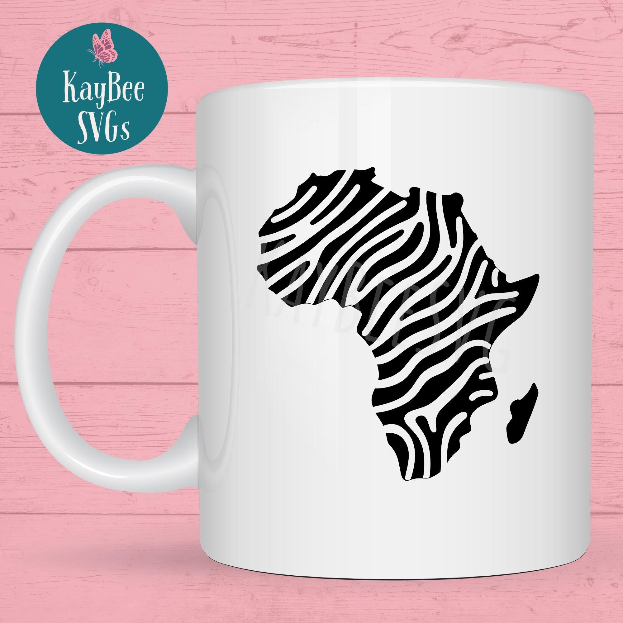 African Continent SVG PNG Clipart Cut Files for Cricut, Silhouette ...