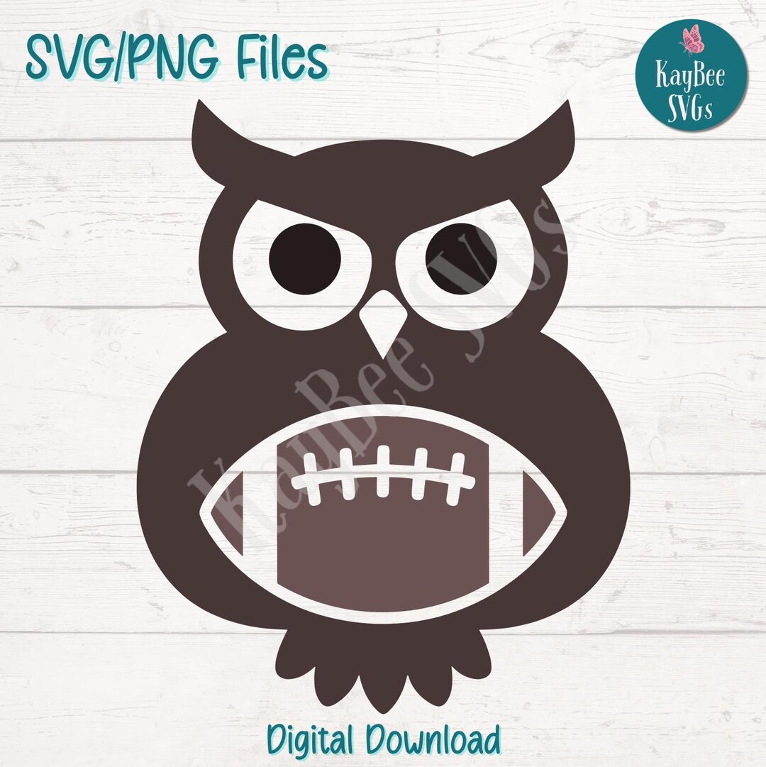Football Owl SVG | Sports Bird Clipart, Team Crafts (digital) - Etsy