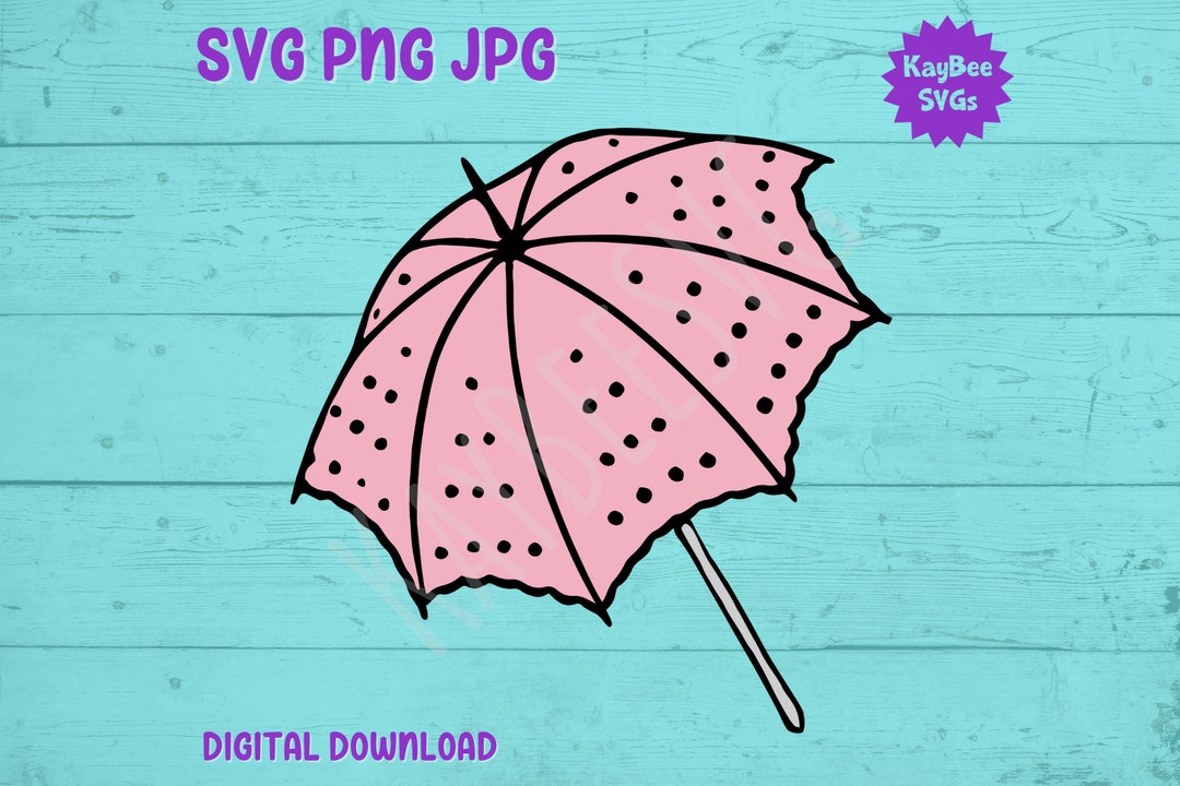 Parasol SVG PNG JPG Clipart Digital Cut File Download for - Etsy Canada