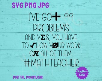 Math is the Only Subject That Counts Teacher School Cuttable - Etsy