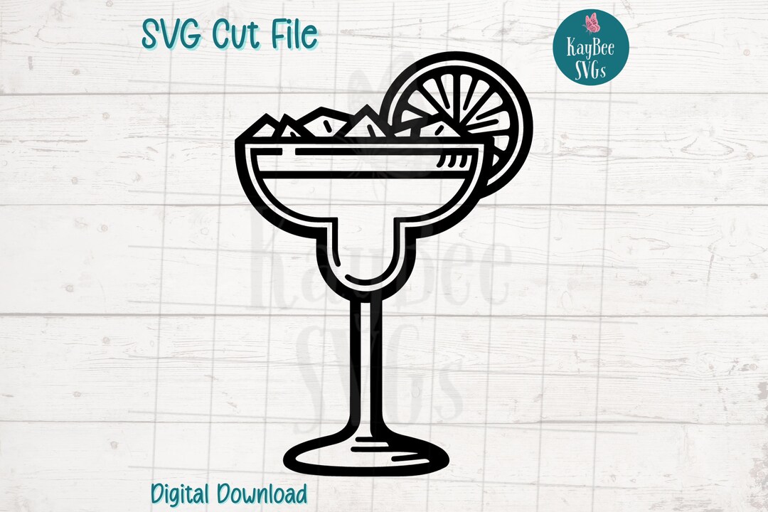 Margarita Cocktail SVG Digital Cut File for Cricut, Silhouette ...
