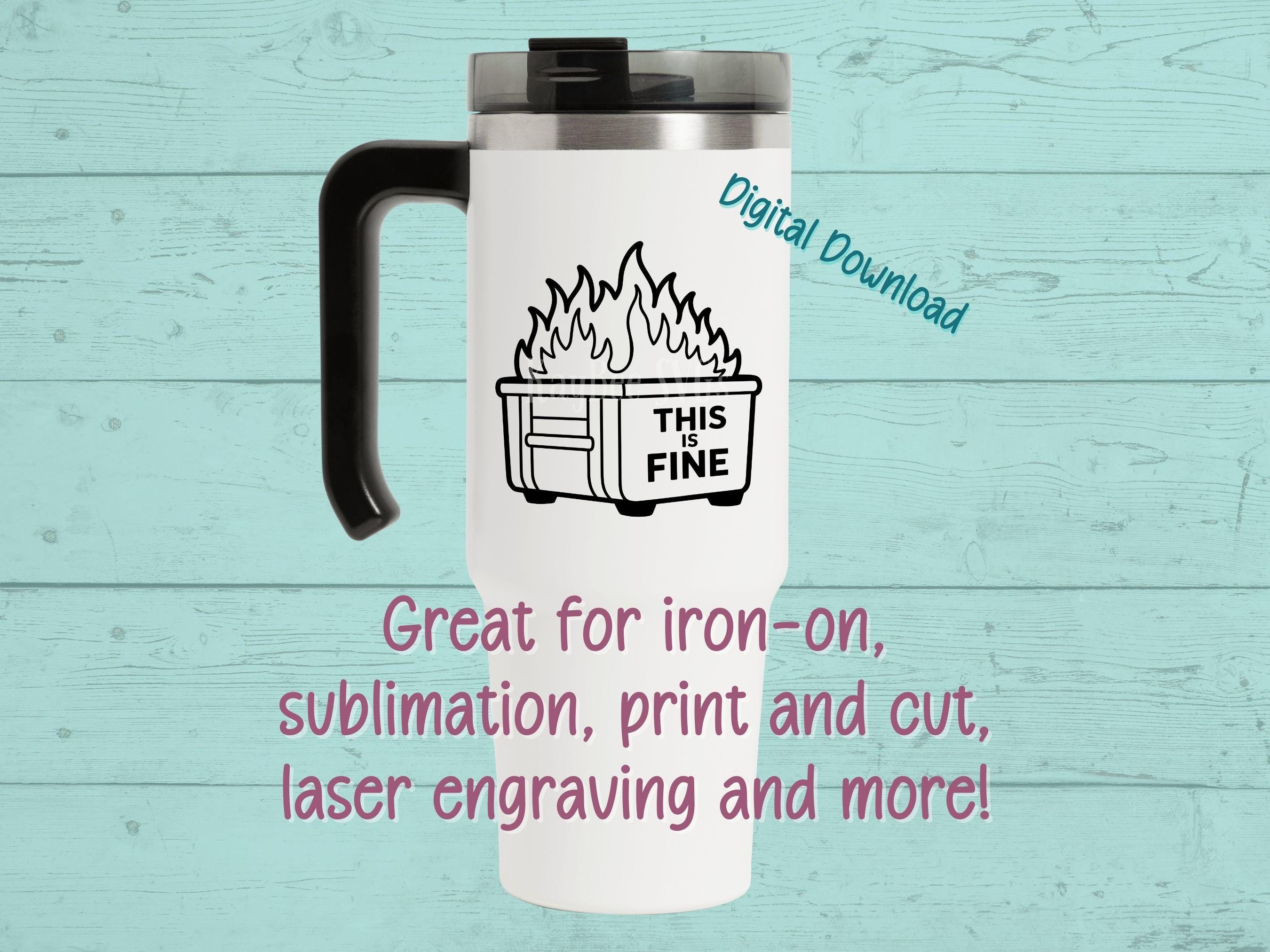 Dumpster Fire SVG PNG Clipart Cut Files for Cricut, Silhouette, Laser ...