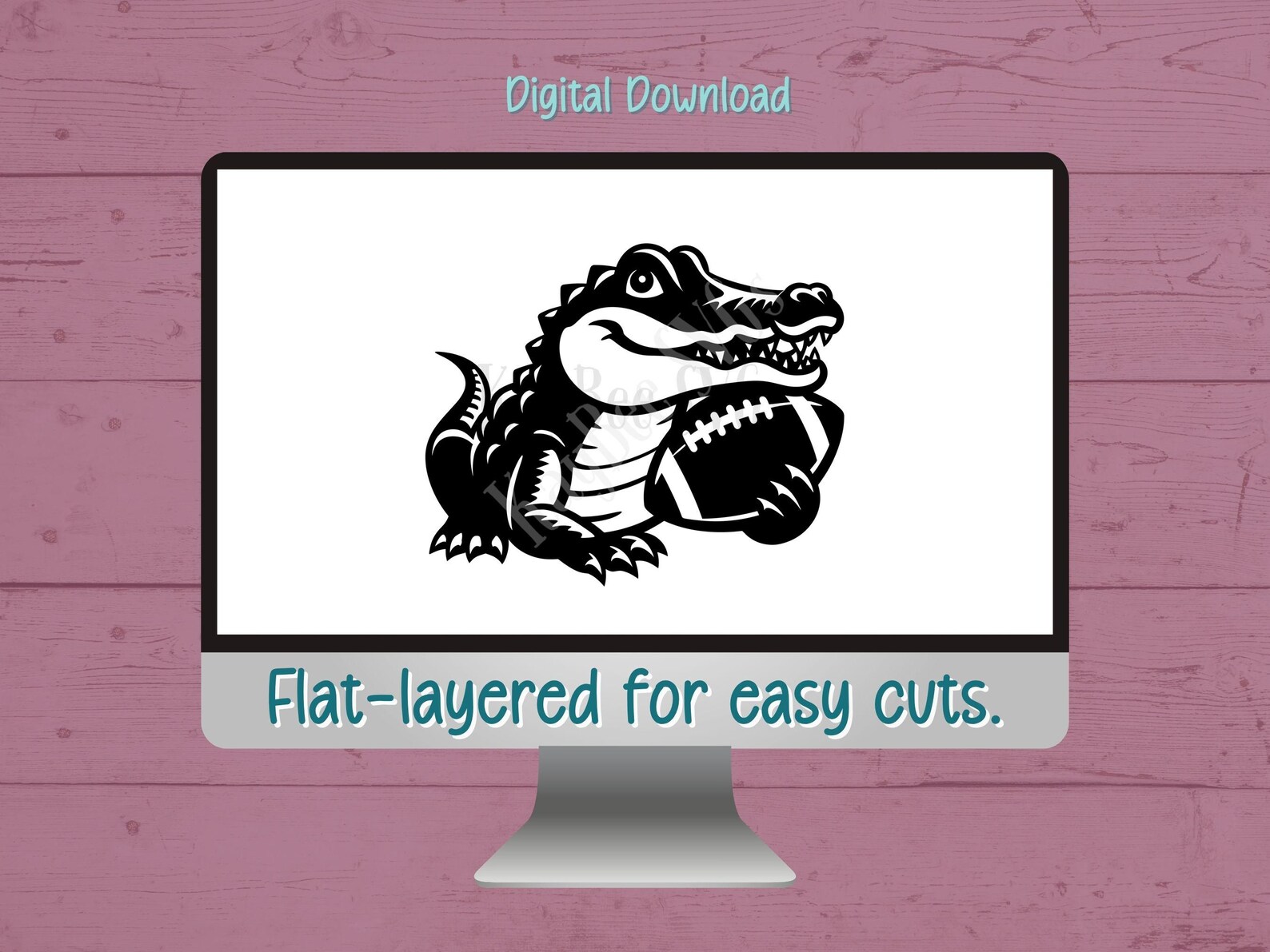 Crocodile/alligator With Football SVG PNG Clipart Cut Files for Cricut ...