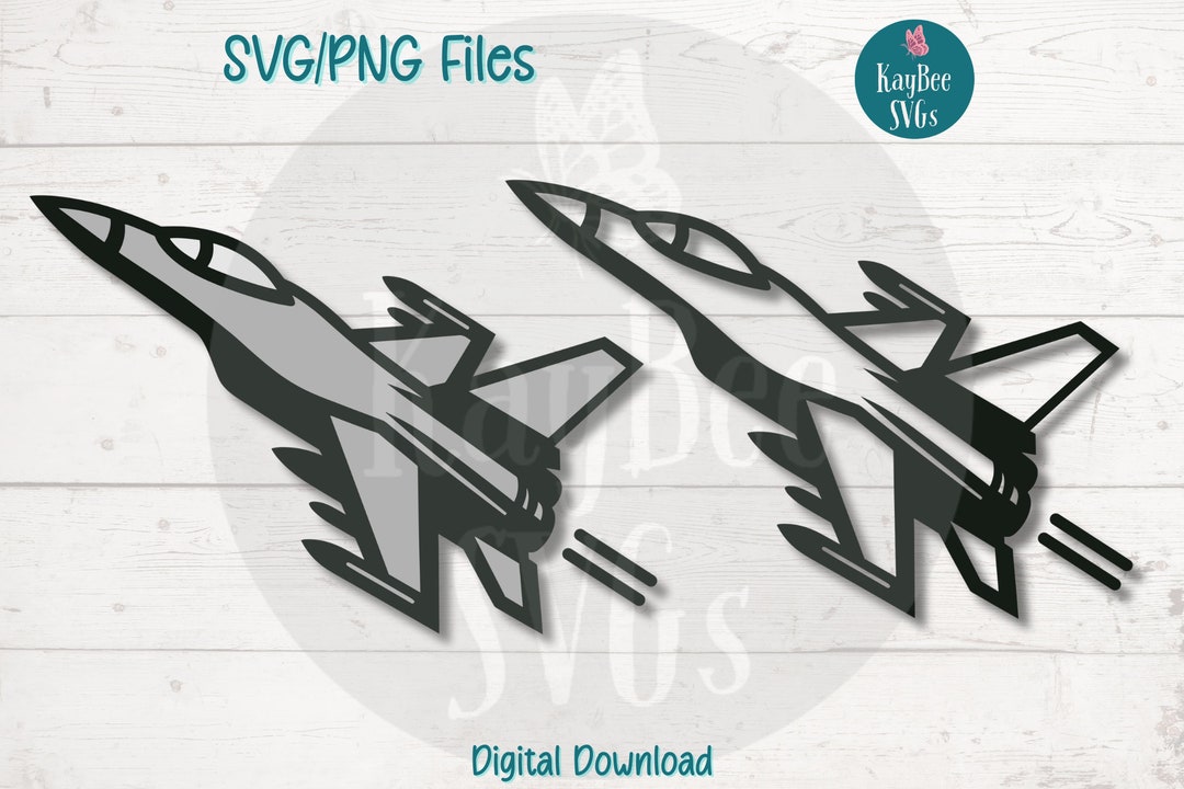 Air Force Fighter Jet SVG: Clipart Cut Files for Cricut, Silhouette ...