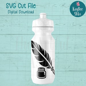 Quill and Inkwell SVG Digital Cut File for Cricut, Silhouette ...