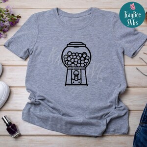 Gumball Machine SVG PNG Cut Files for Cricut, Silhouette Digital ...