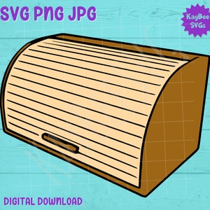 Bread Box Breadbox SVG PNG JPG Clipart Digital Cut File Download for ...