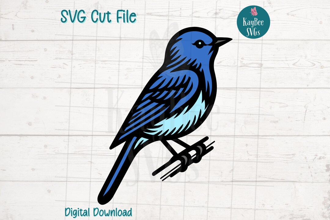 Bluebird SVG Cut File for Cricut, Silhouette, Digital Download ...