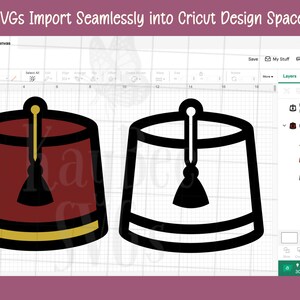 Fez SVG: Clipart Cut Files for Cricut, Silhouette, Laser Engraving ...