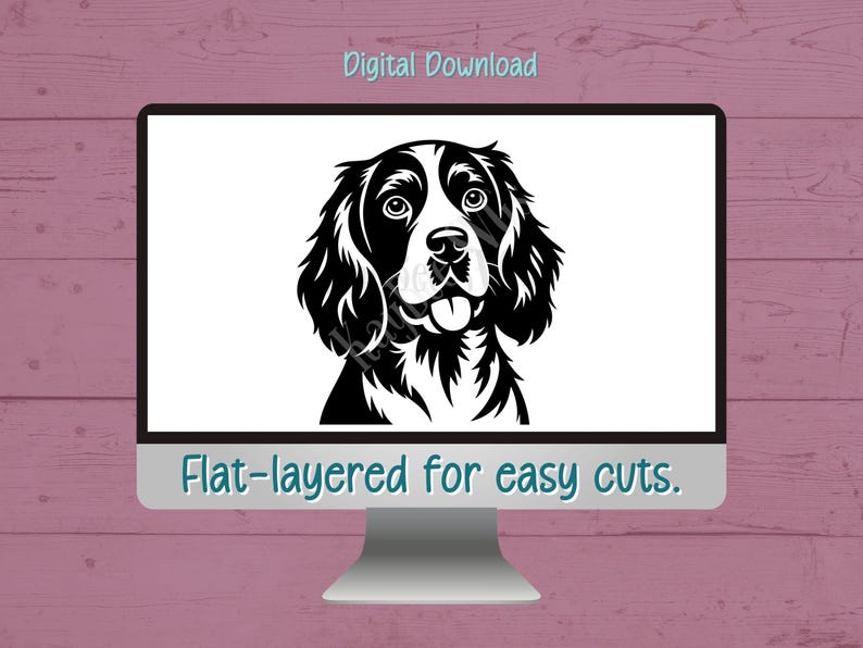 English Springer Spaniel Dog SVG PNG Clipart Cut Files for Cricut ...