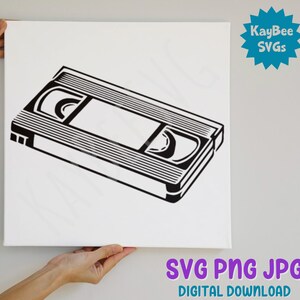 VHS Tape SVG PNG Jpg Clipart Digital Cut File Download for Cricut ...