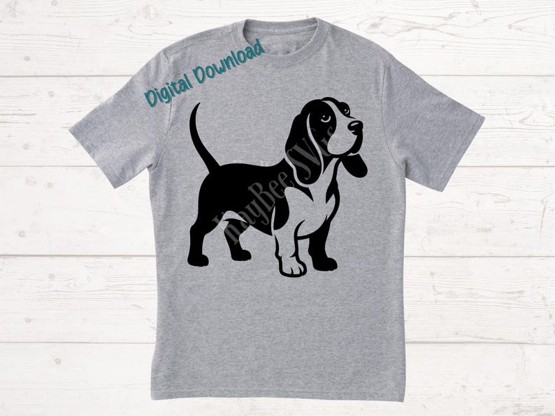 Bagle (basset Hound/beagle Mix) Dog SVG: Clipart Cut Files for Cricut ...