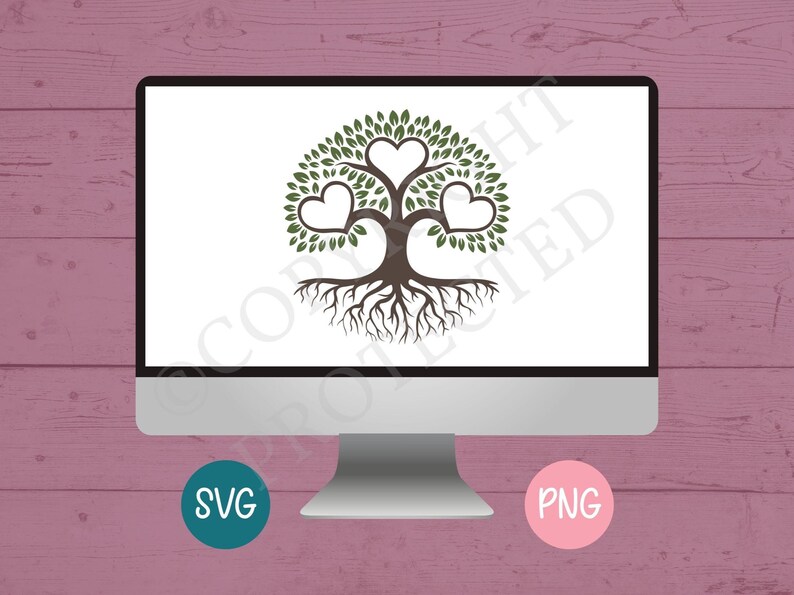 Heart Family Tree SVG, Ancestry Roots Clipart (digital) - Etsy Australia