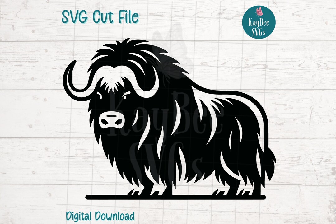 Musk Ox SVG Digital Cut File for Cricut, Silhouette, Engraving ...