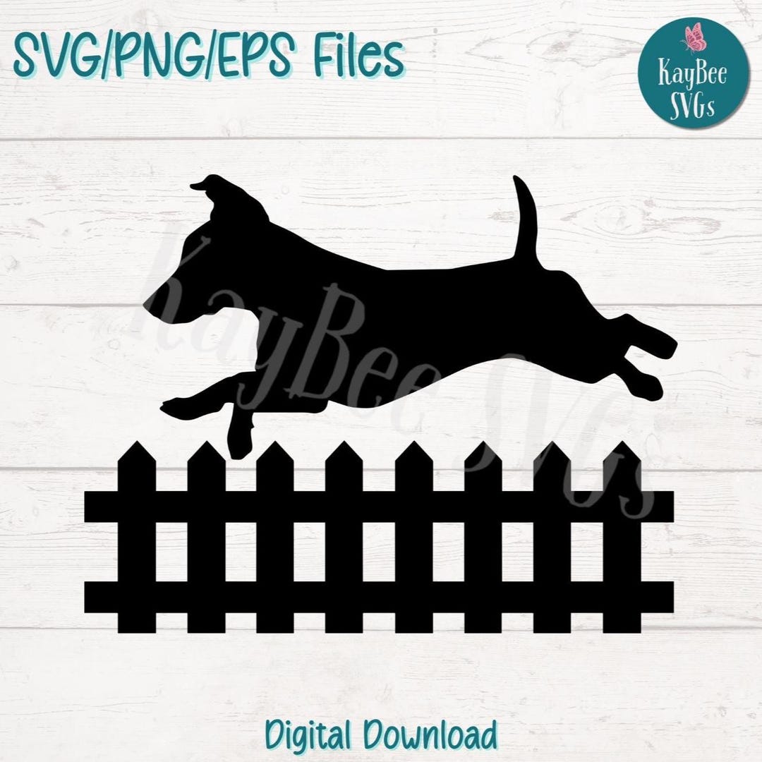 Jack Russell Jumping SVG PNG Dog Clipart for Agility and Pet Lover ...