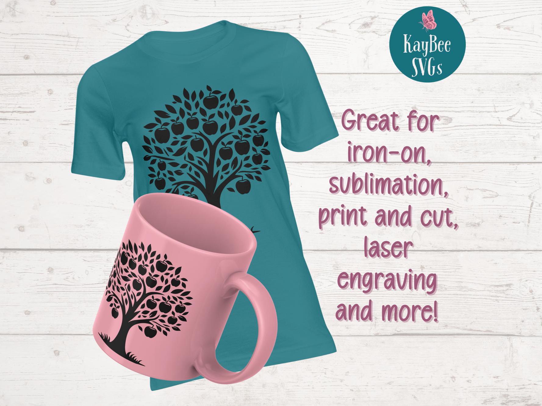 Apple Tree SVG PNG Clipart Cut Files for Cricut, Silhouette, Laser ...
