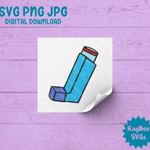 Asthma Inhaler SVG PNG JPG Clipart Cut File Download for Cricut ...