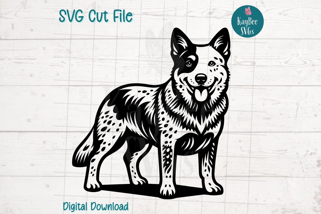 Australian Cattle Dog SVG Cut Files, Laser Engraving (digital Download ...