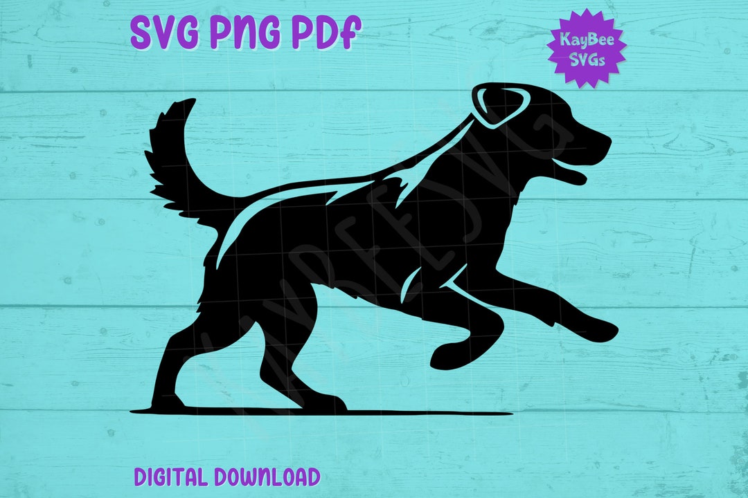 Dog Running SVG PNG PDF Clipart Digital Cut File Download for - Etsy UK