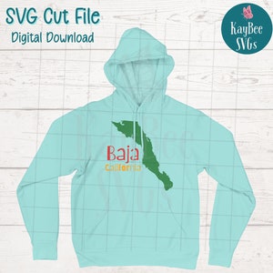 Baja California SVG Cut File for Cricut, Silhouette, Digital Download ...