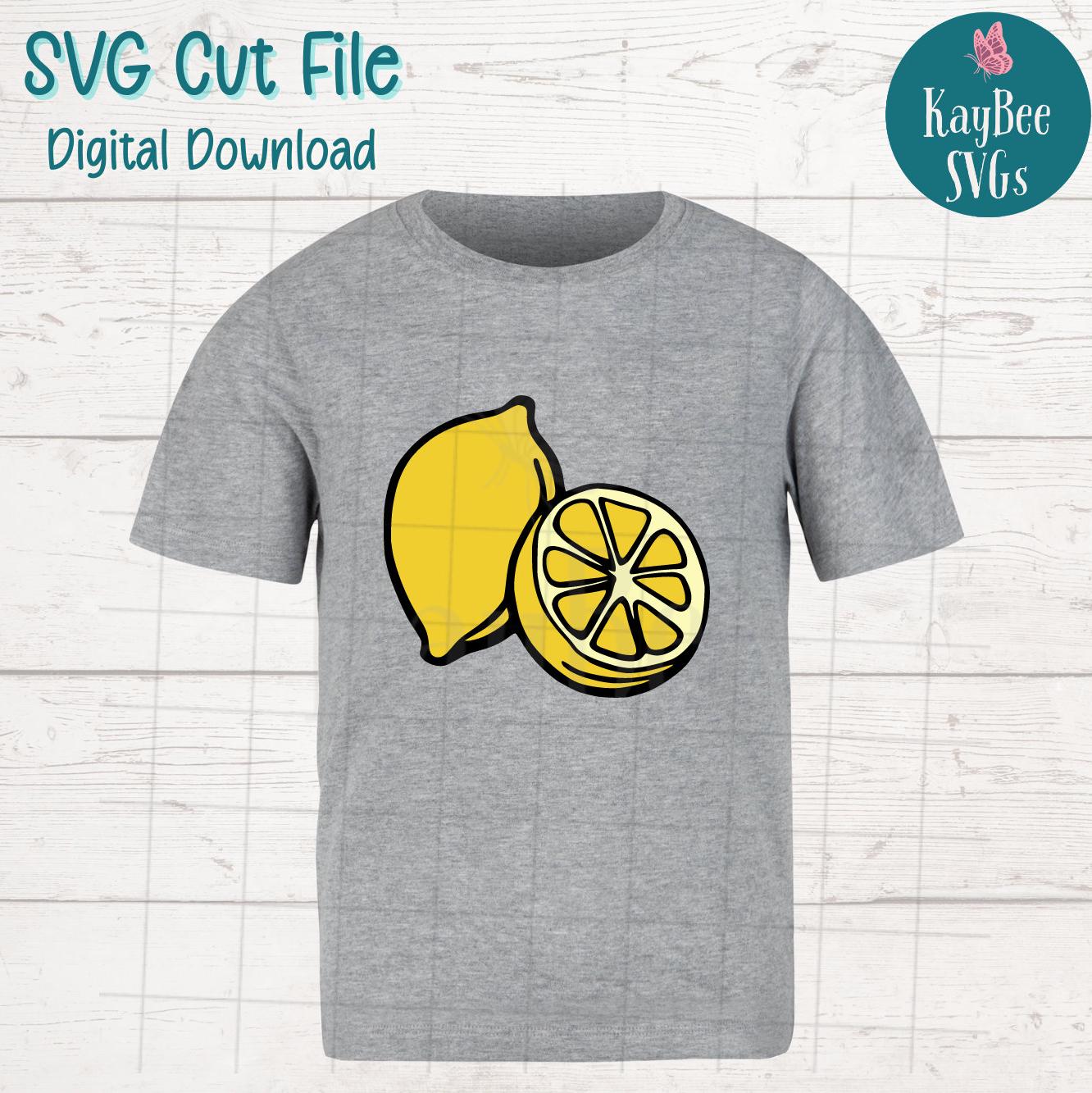 Lemon SVG PNG Clipart Cut Files for Cricut, Silhouette, Laser Engraving ...