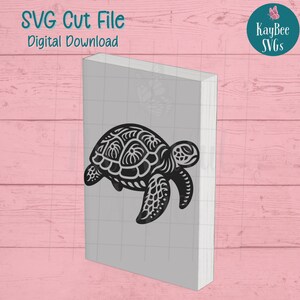 Sea Turtle SVG Cut File for Cricut, Silhouette, Digital Download ...