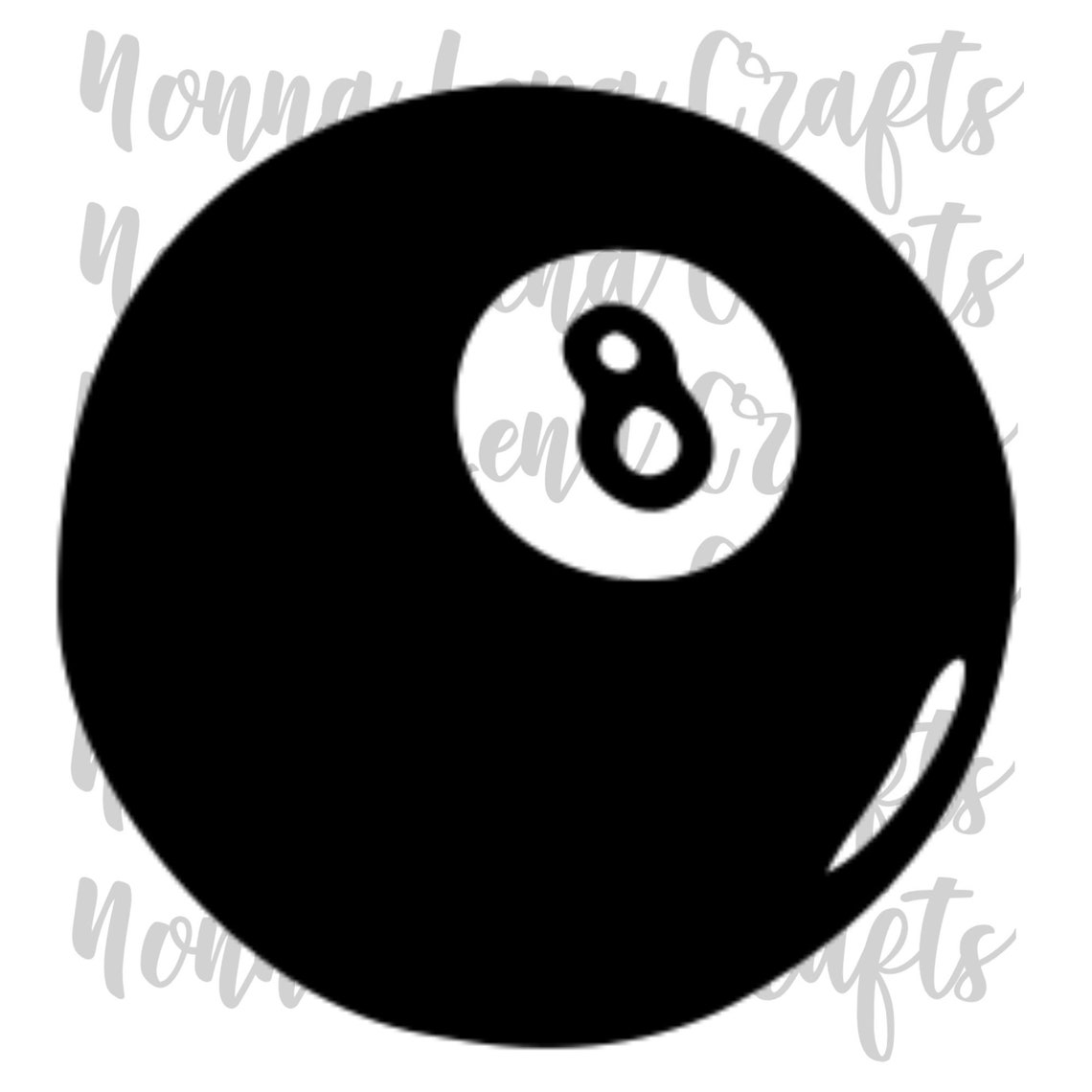 Eight Ball 8-Ball SVG PNG JPG Clipart Cut File Download | Etsy