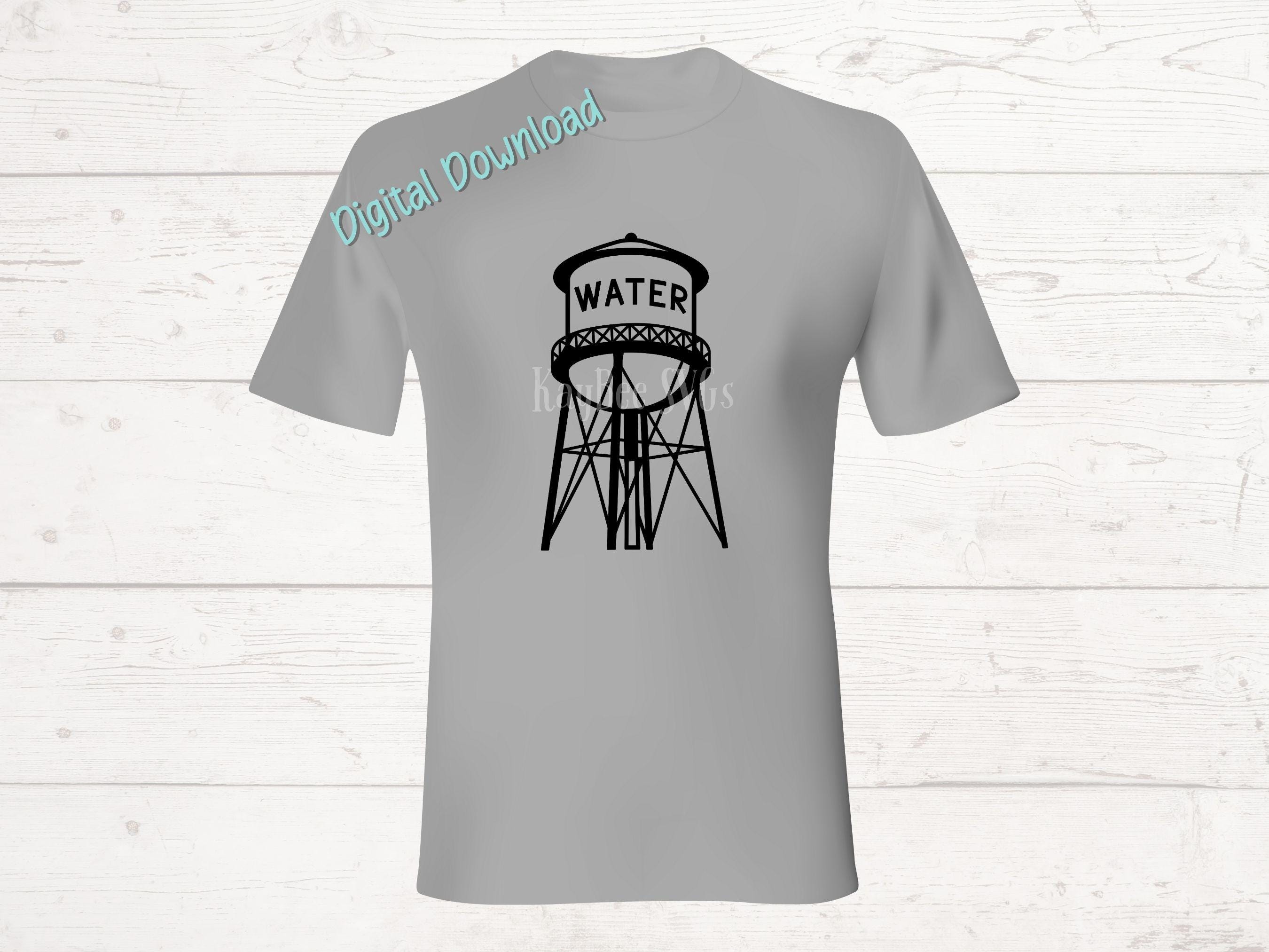 Water Tower SVG PNG Clipart Cut Files for Cricut, Silhouette, Laser ...