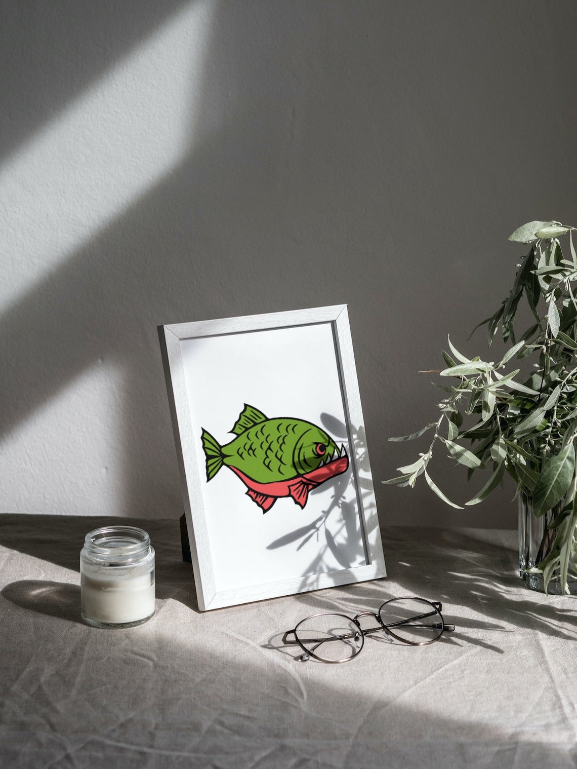 Piranha Carnivorous Fish SVG PNG JPG Clipart Digital Cut File - Etsy