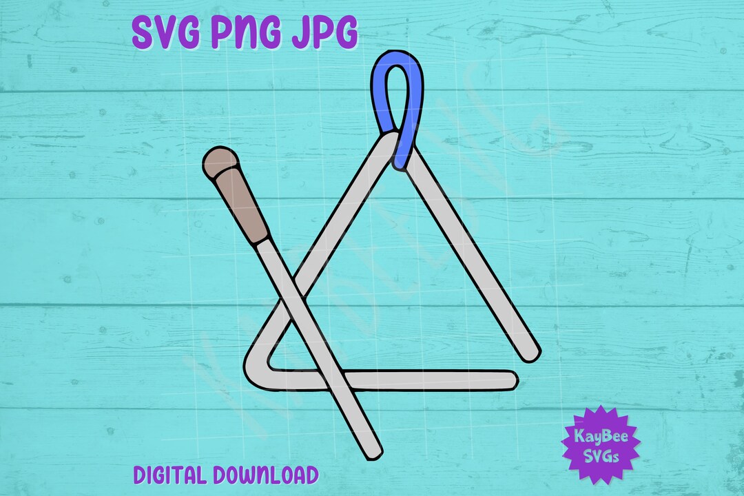 Musical Triangle SVG PNG JPG Clipart Digital Vector Cut File Download ...