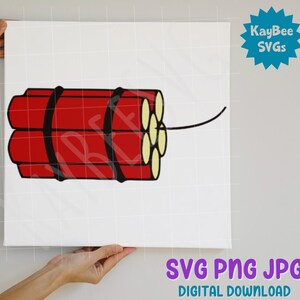 Dynamite SVG PNG JPG Clipart Digital Cut File Download for - Etsy Australia