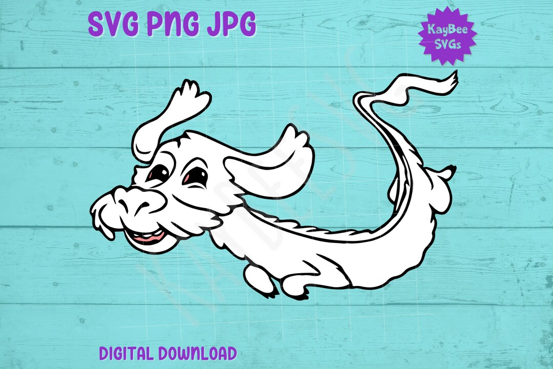 Luck Dragon SVG PNG JPG Clipart Digital Cut File Download for - Etsy