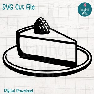 Raspberry Cheesecake SVG Cut File for Cricut, Silhouette, Digital ...