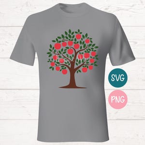 Apple Tree SVG PNG Clipart Cut Files for Cricut, Silhouette, Laser ...