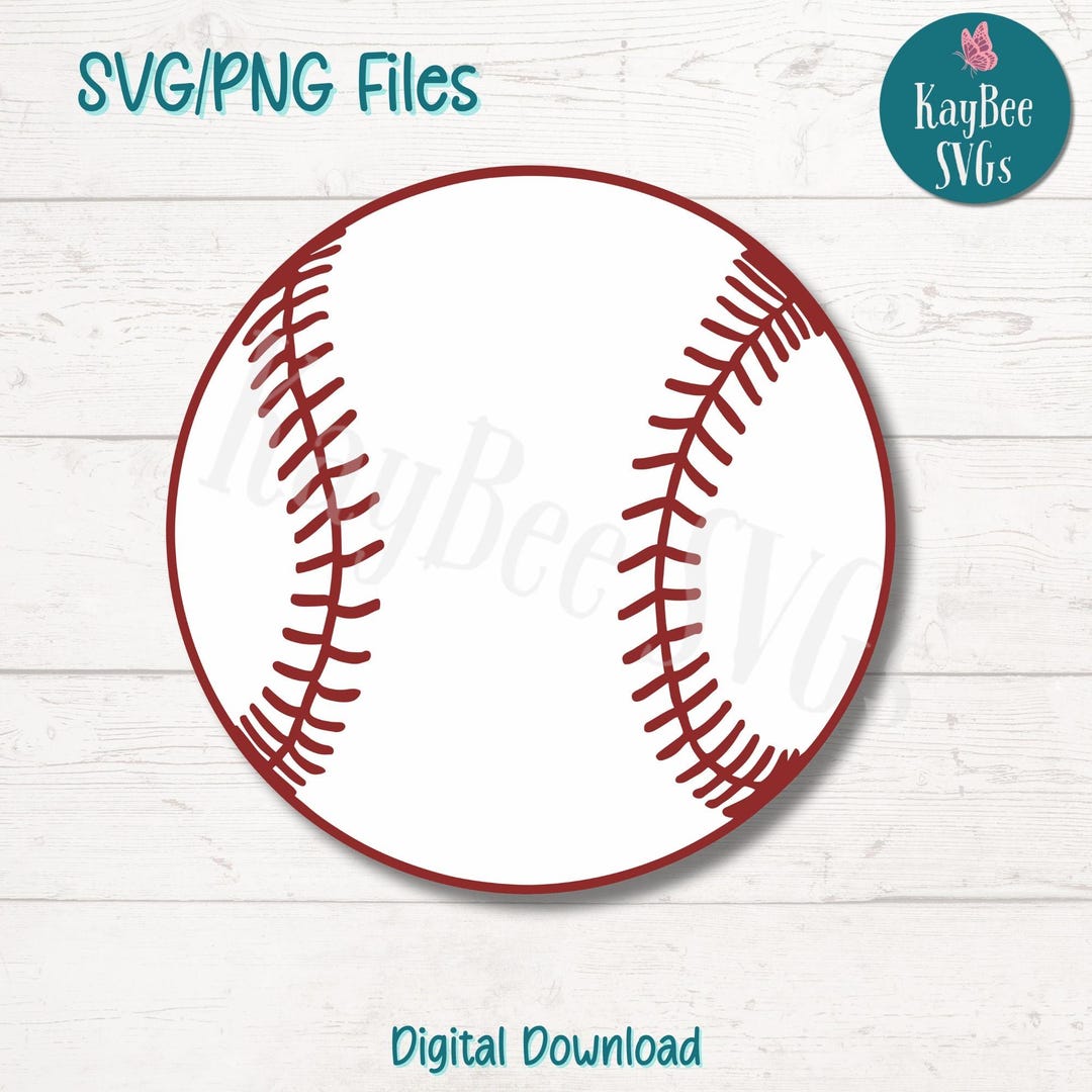 Baseball SVG PNG Clipart Cut Files for Cricut, Silhouette, Laser ...