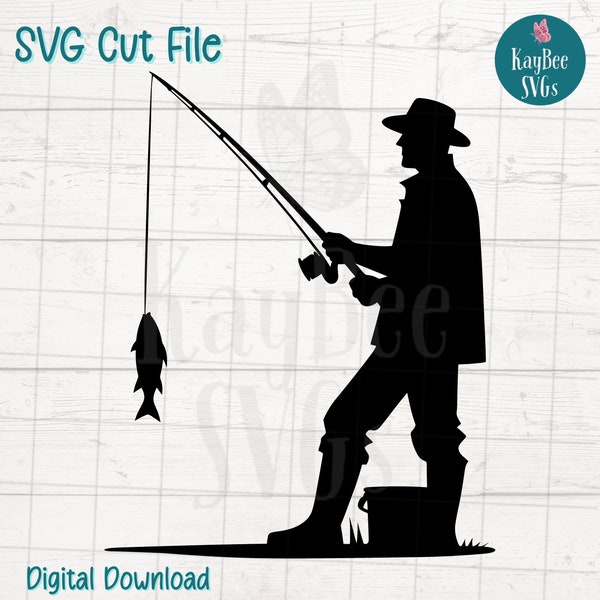 Fisherman Svg - Etsy