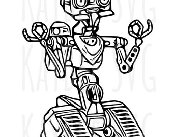 Johnny Five Svg - Etsy New Zealand