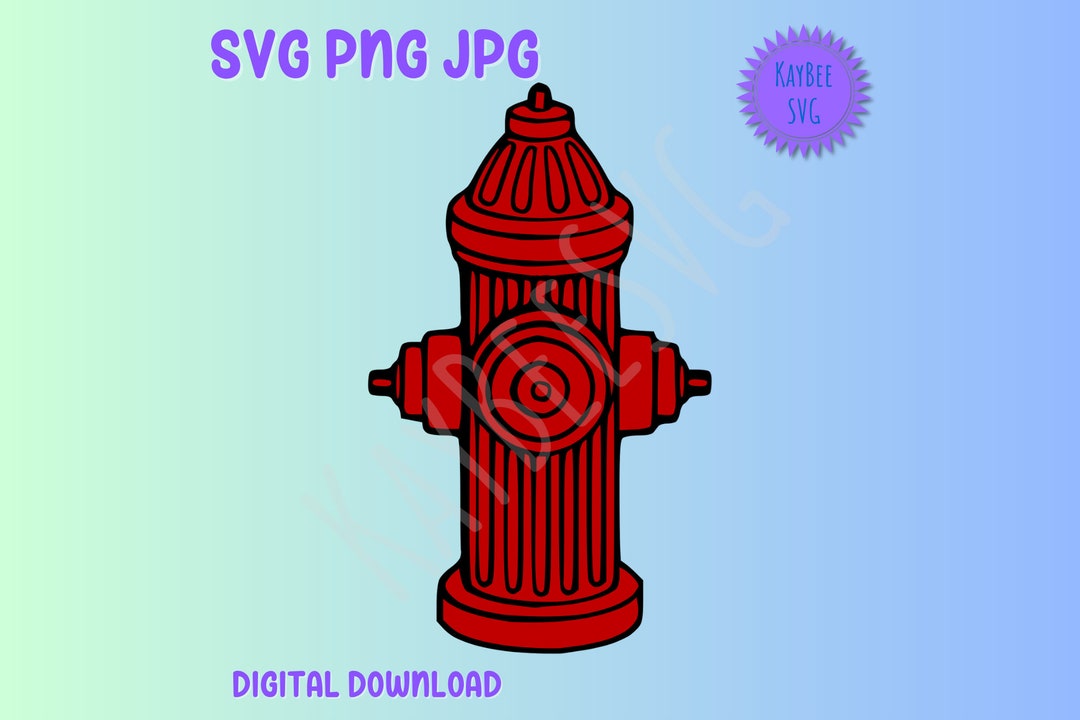 Fire Hydrant SVG PNG JPG Clipart Digital Cut File Download for Cricut ...