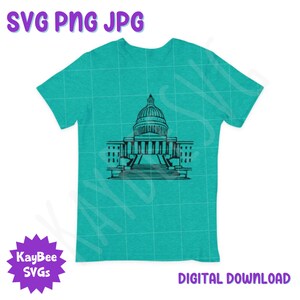 US Capitol Building SVG PNG Jpg Clipart Digital Cut File Download for ...