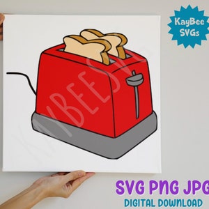 Kitchen Toaster SVG PNG JPG Clipart Digital Cut File Download for ...