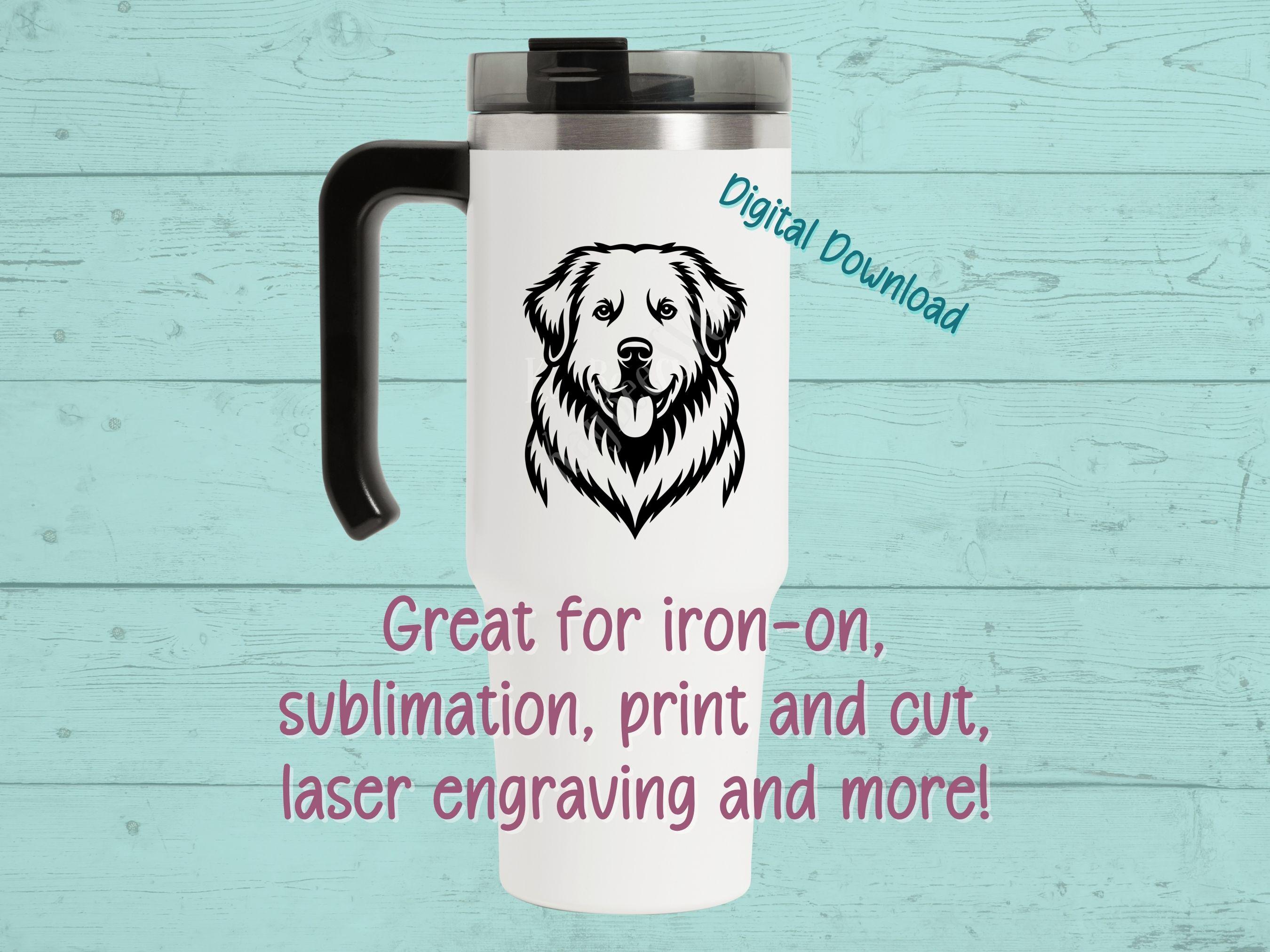 Pyrenees Dog SVG PNG Clipart Cut Files for Cricut, Silhouette, Laser ...