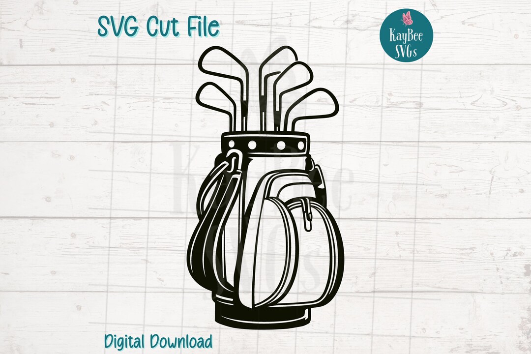 Golf Clubs SVG Cut File for Cricut, Silhouette, Digital Download ...