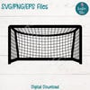 Soccer Goal SVG: Sports Clipart, Cut File (digital Download - Etsy UK