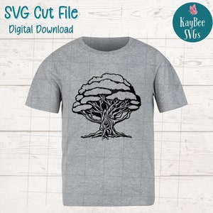 Banyan Tree SVG Digital Cut File for Cricut, Silhouette, Engraving ...