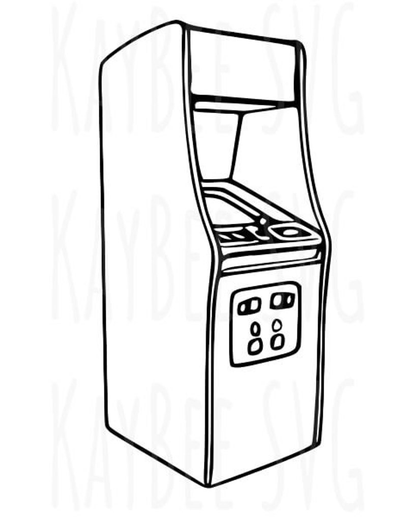 Arcade Game Console SVG PNG JPG Clipart Digital Cut File - Etsy