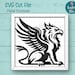 Griffin SVG Cut File for Cricut, Silhouette, Digital Download ...